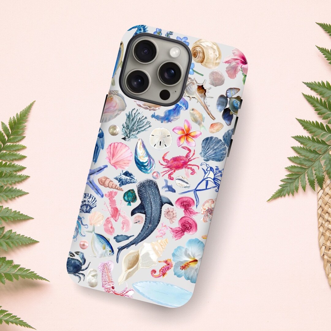 Whale Shark Ocean Collage Phone Case Ocean Inspired Style Coconut Girl ...