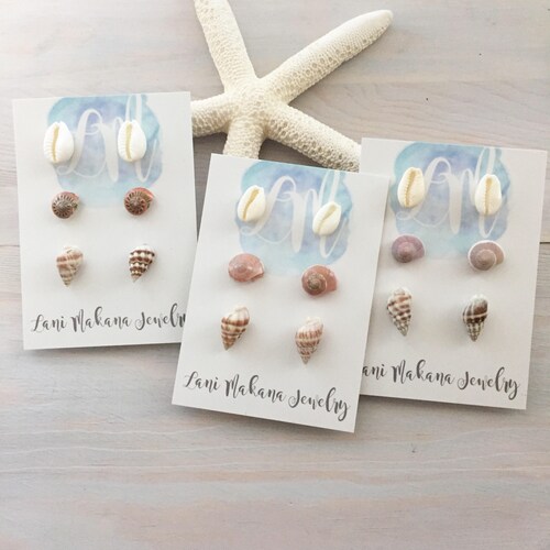 Shell Hoop Earrings Sea Shell Earrings Beach Earrings Boho - Etsy Hong Kong