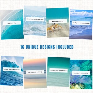 Ocean Affirmation Cards Beach Girl Aesthetic Coastal Affirmations Beach ...