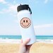 Peach Checkered Smiley Face Decal Waterproof Vinyl Sticker Die-cut ...