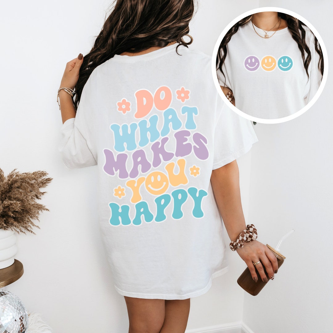 Smiley Face Shirt Smiley Shirt Happy Face Summer Tshirts Preppy Clothes ...