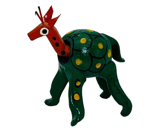Mexican Folk Art Paper Mache Animal Giraffe Bobblehead Nodder - Etsy