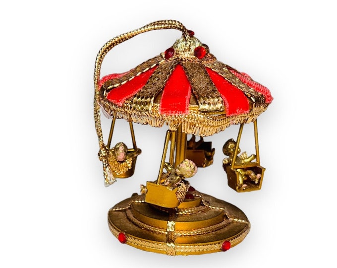 Koestel West German Cherub Carousel Swing Christmas Ornament - Etsy