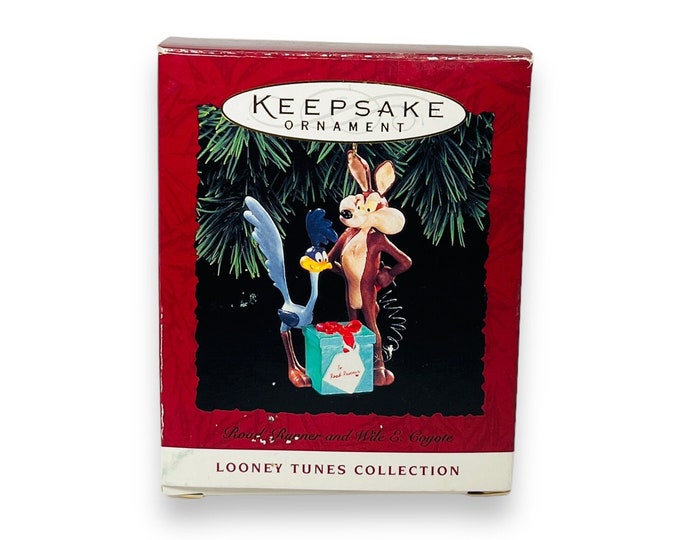 1994 Hallmark Road Runner and Wile E. Coyote Christmas Ornament - Etsy
