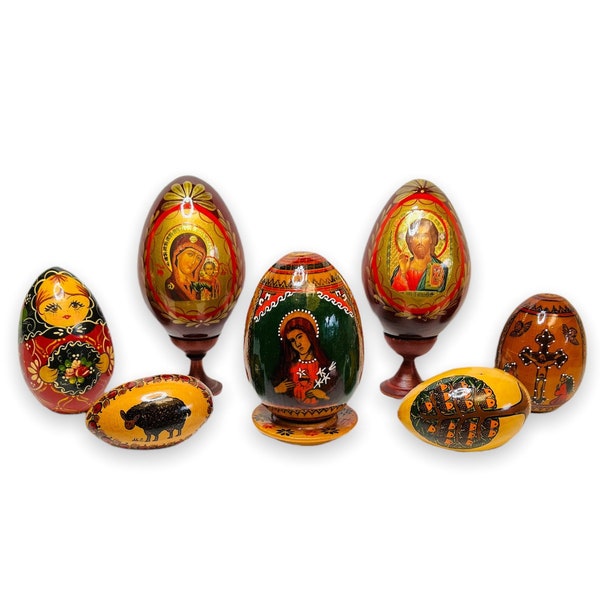 Wooden Russian Easter Eggs - Etsy