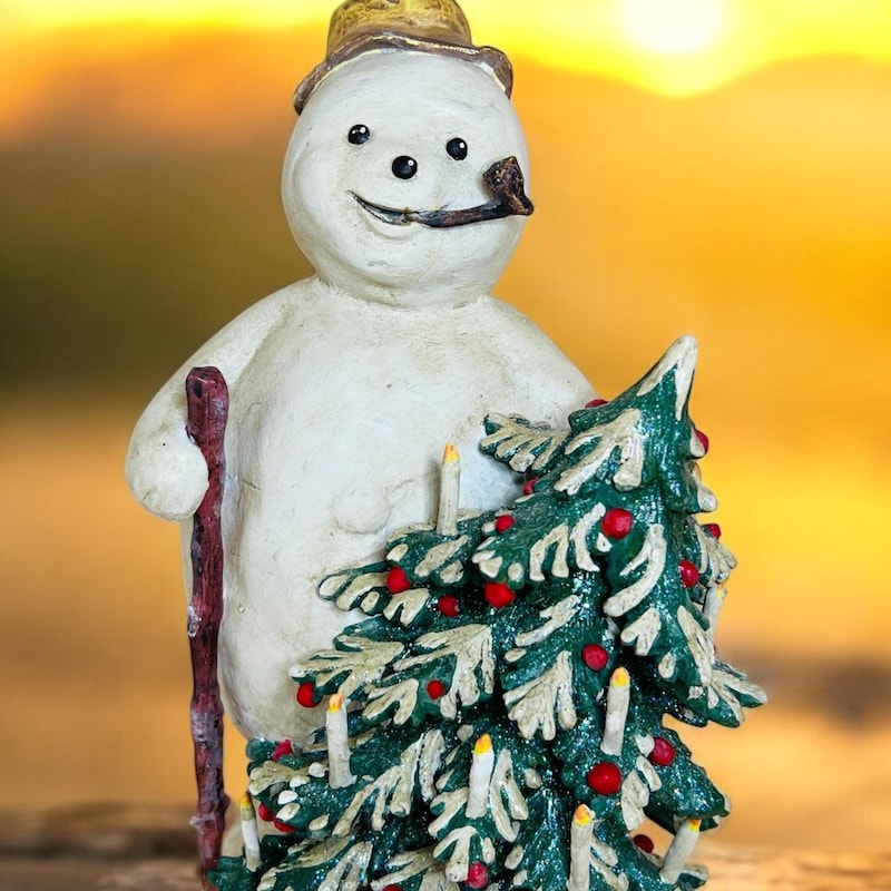 Snowman Figurines - Etsy