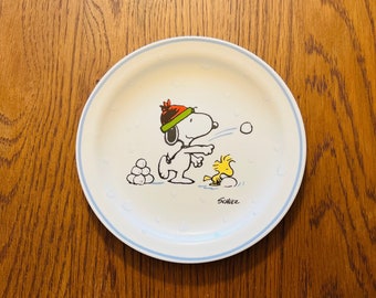 Snoopy Plate Peanuts | Etsy