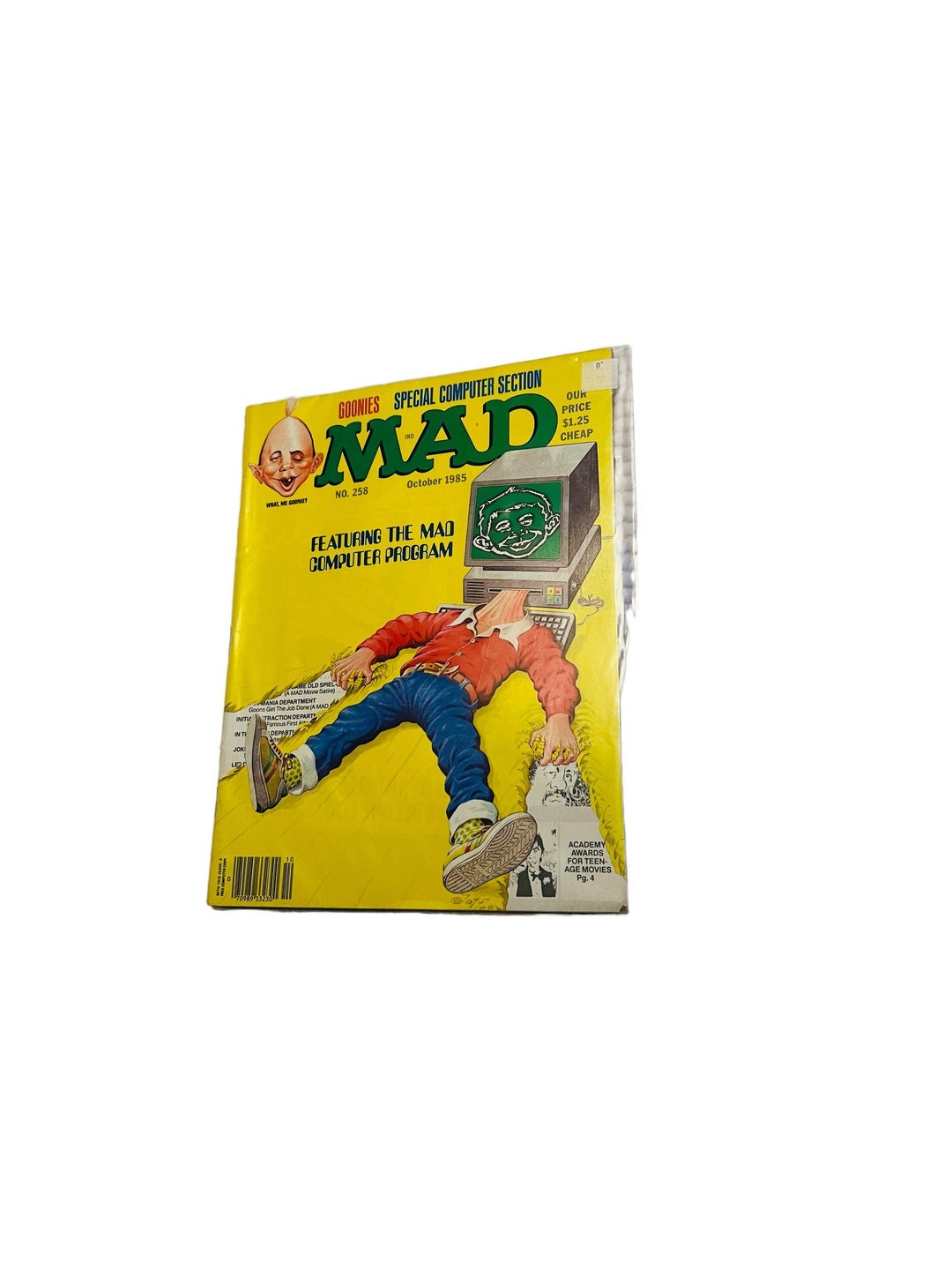 1985 No. 258 MAD Magazine October Computer Program Goonies - Etsy