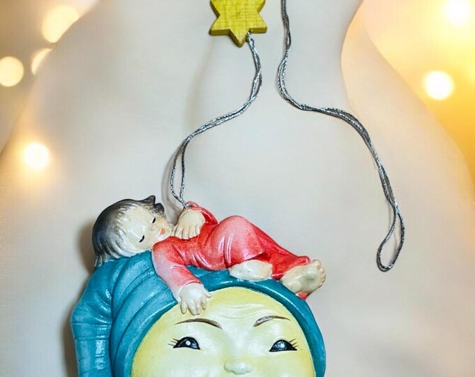 Vintage Ferrandiz Anri 'sleepy Head' Wooden Ornament - Etsy