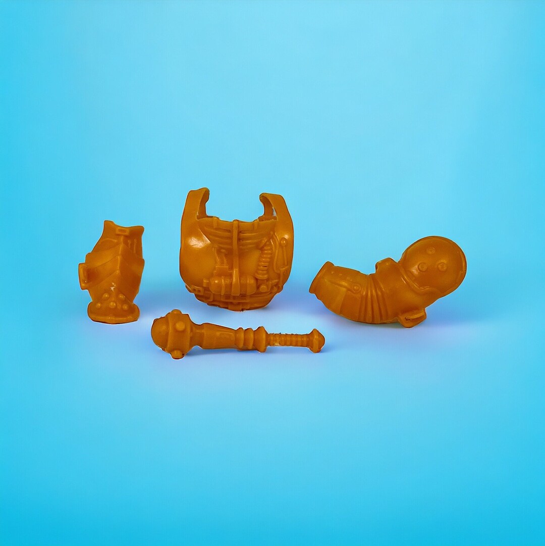 1980s MOTU Replacement Man at Arms Yellow Armor and Mace Weapon ...