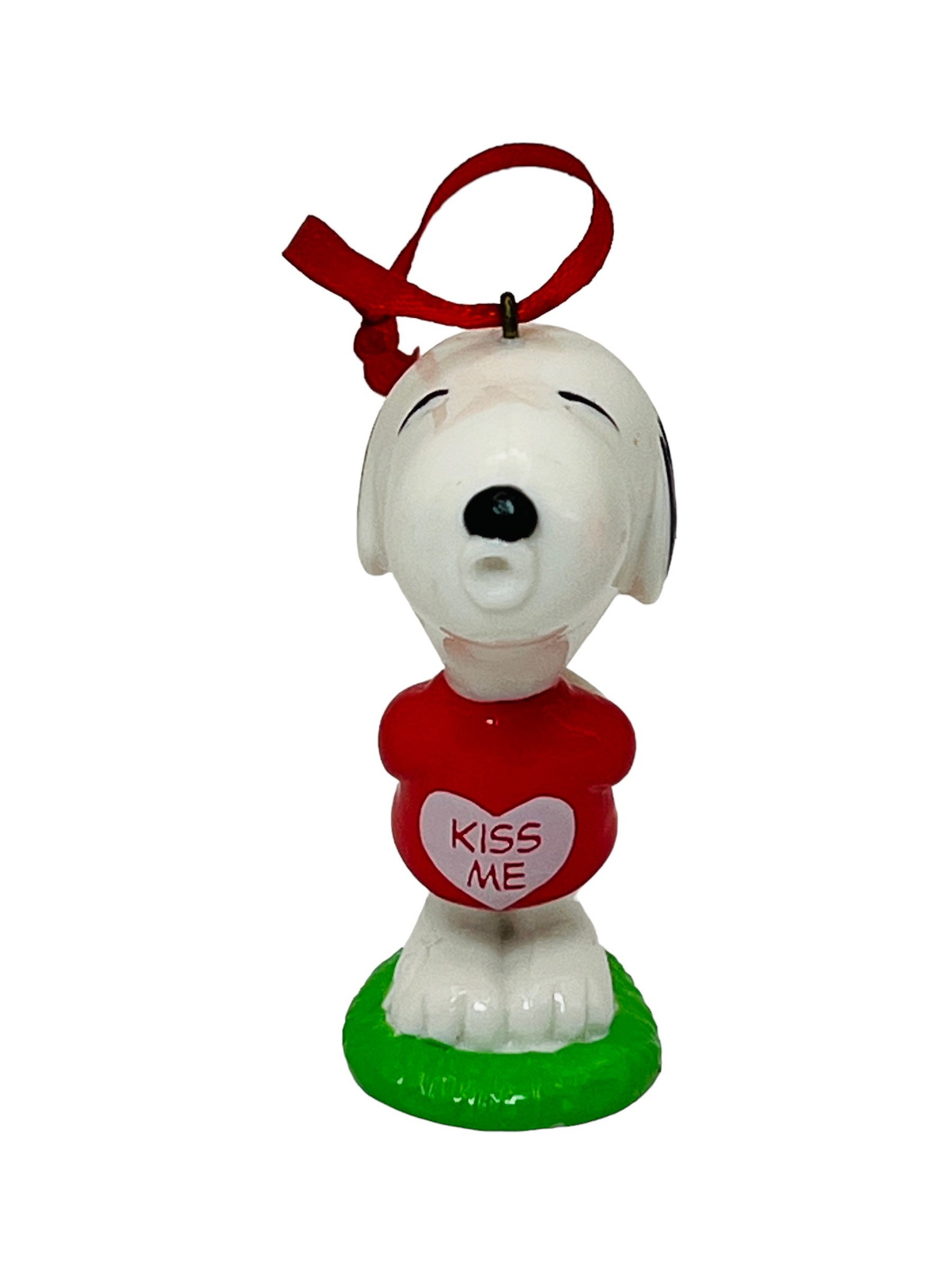 Vintage Peanuts UFS Ornament Snoopy Valentines Day Kiss Me - Etsy