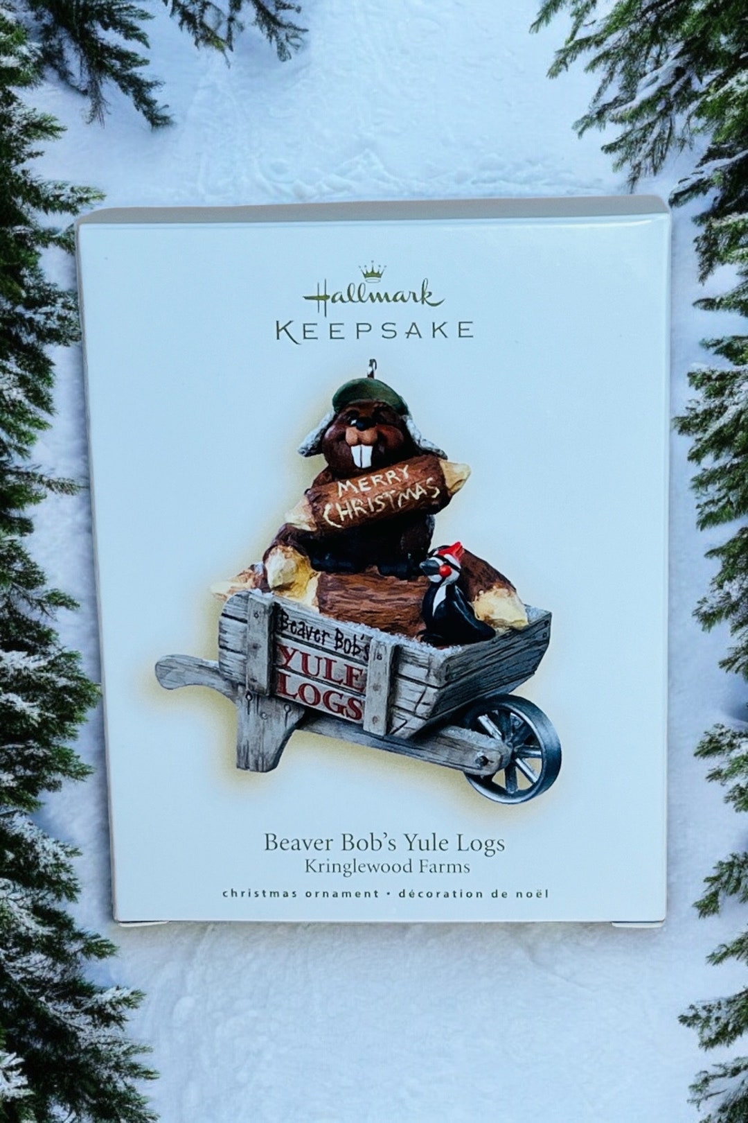 Hallmark Beaver Bobs Yule Logs Kringlewood Farms Christmas Ornament - Etsy