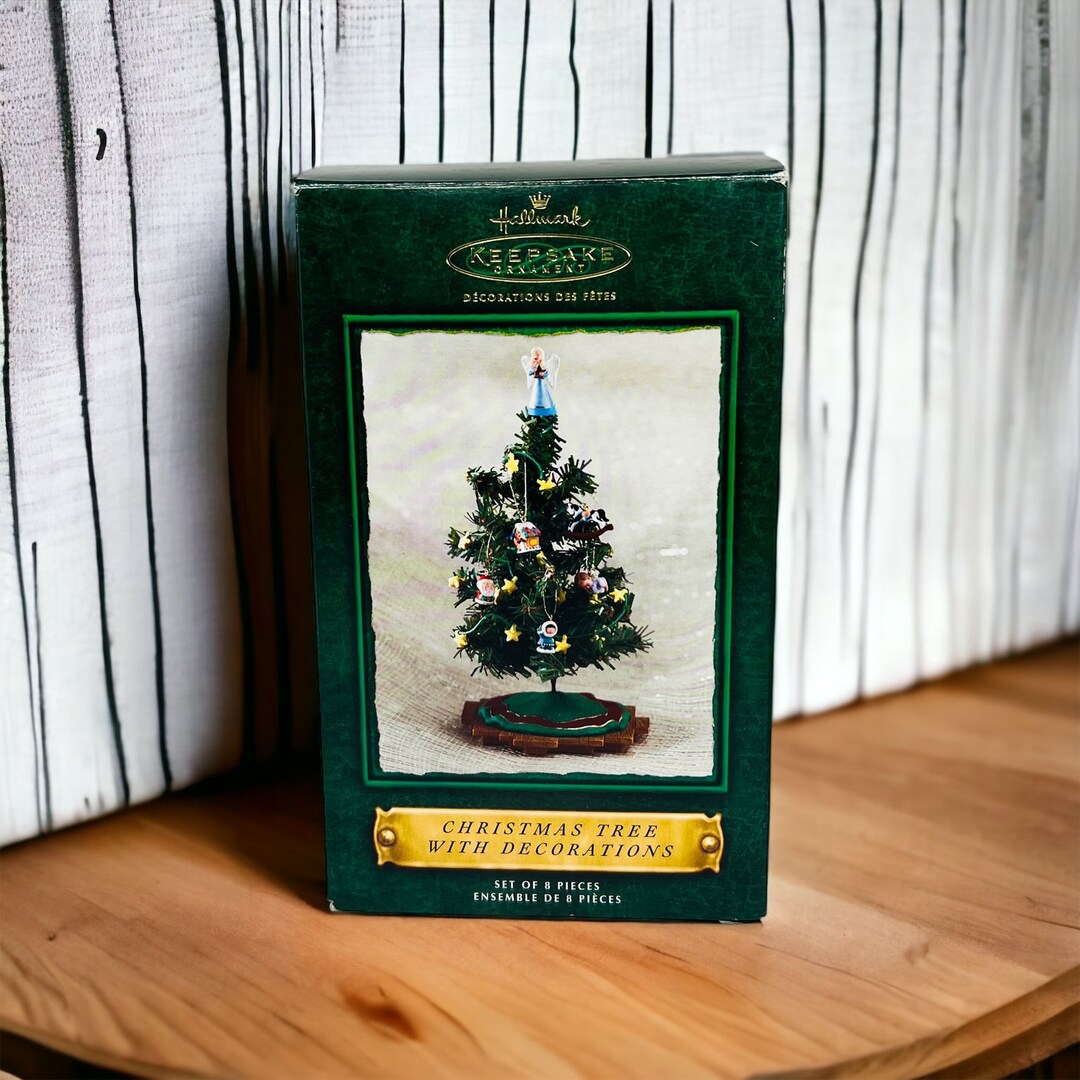 2002 Hallmark Christmas Tree With Micro Mini Decorations - Etsy