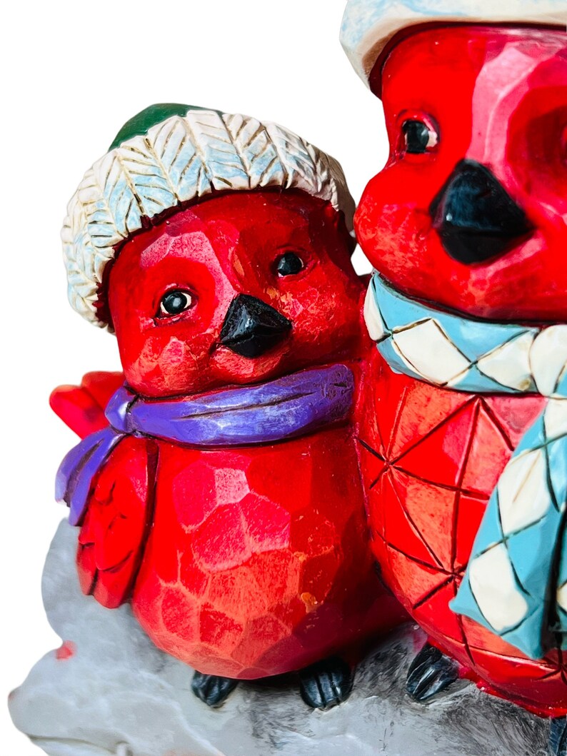 Jim Shore Sing for the Season Red Cardinal Bird Family - Etsy