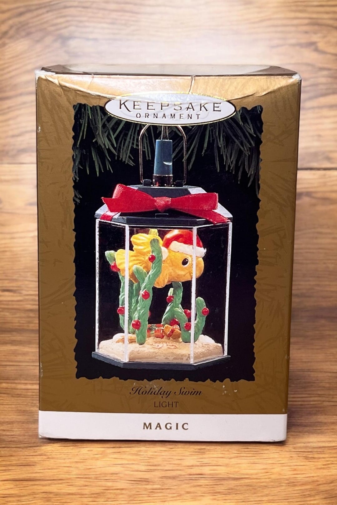 1995 Hallmark Holiday Swim Aquarium Fish Light up Ornament NIB - Etsy