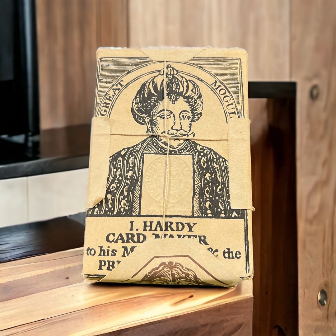 Vintage I. Hardy Card Maker to His Majesty Sealed Great Mogul Playing ...