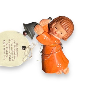 ANRI Flying Angels FERRANDIZ Christmas Ornament Orange Bell Ringer - Etsy