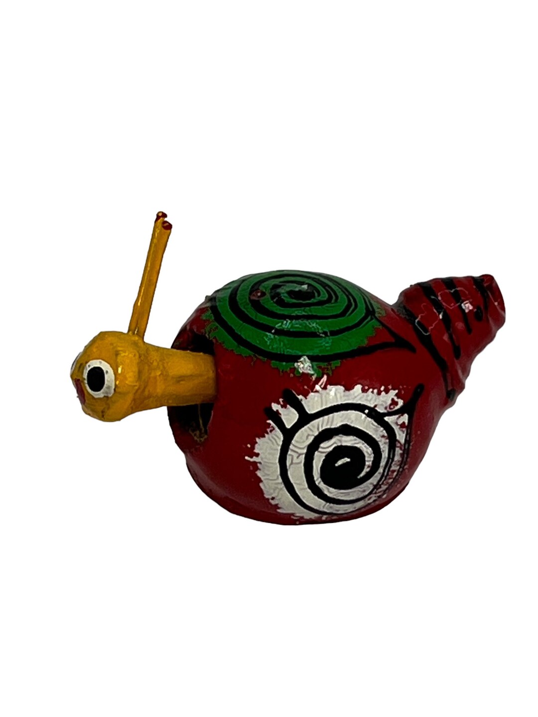 Mexican Folk Art Paper Mache Snail Bobblehead Nodder - Etsy