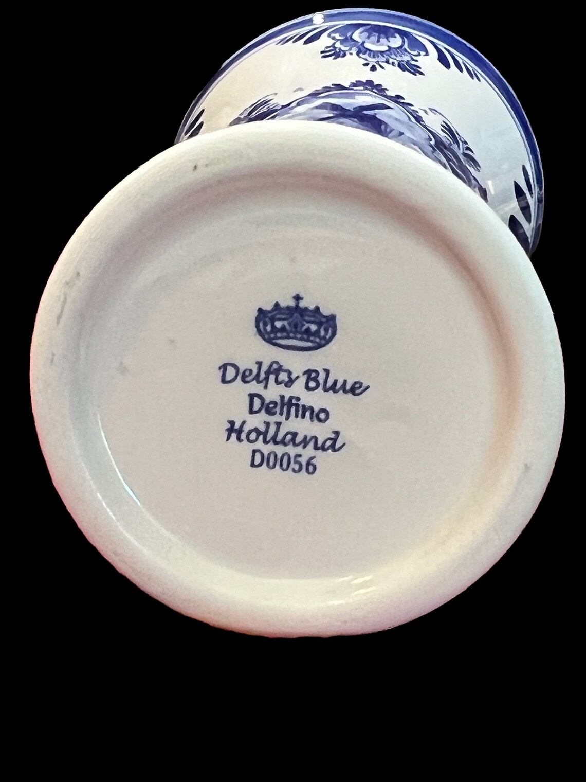 Delfts Blue Delfino Holland Blue Floral and Windmill Cartouche - Etsy