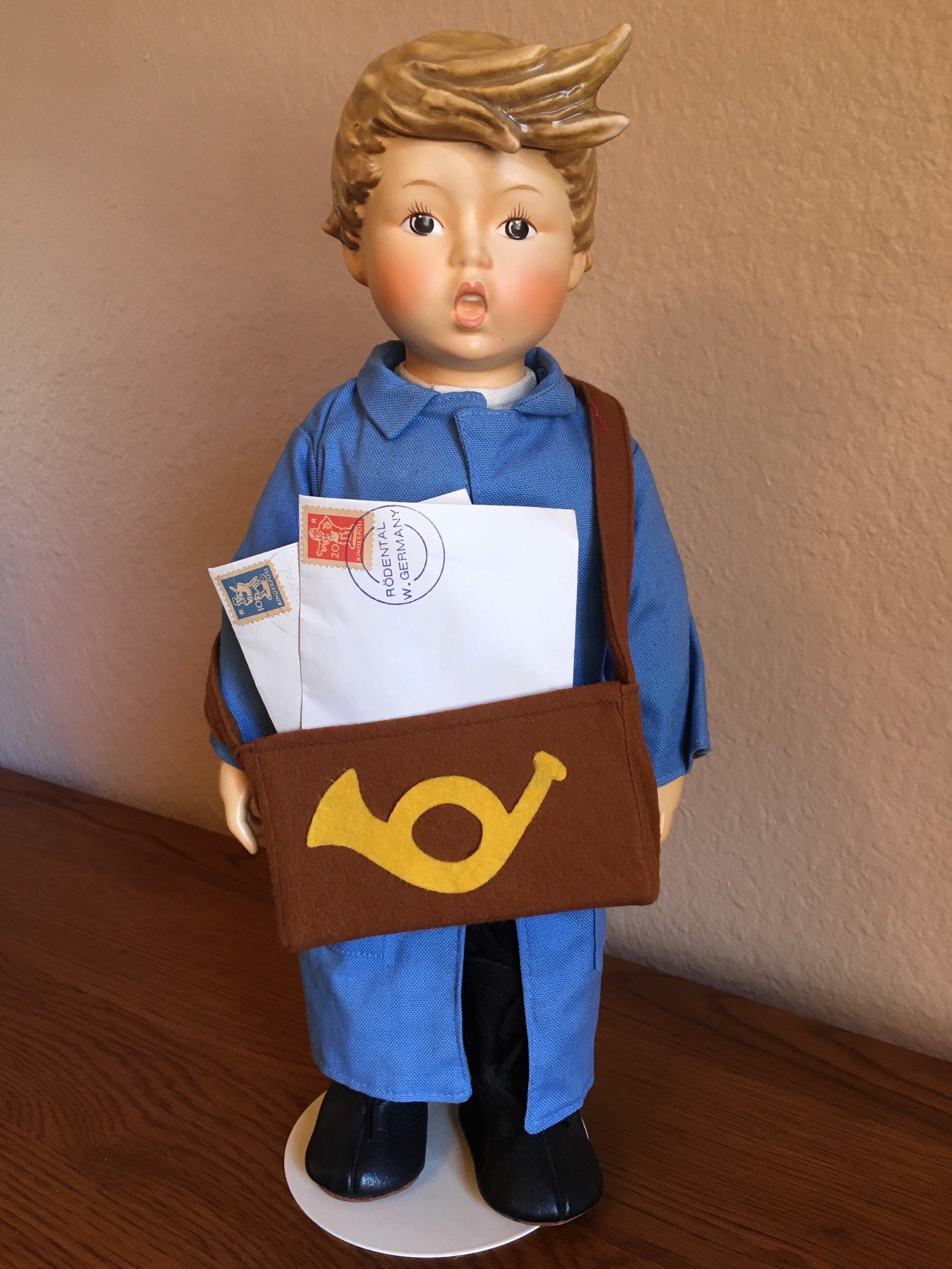 Dolls & Action Figures Goebel Hummel 15\u201d Porcelain Postman & On ...