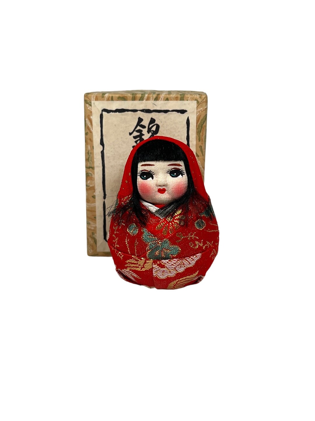 Vintage Japanese Daruma Good Luck Roly Poly Doll With Box - Etsy