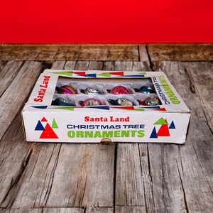 Santaland Vintage Polish Mercury Glass Indent Mica Christmas Ornaments ...