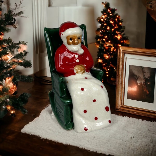 Santa Claus in a Rocking Chair - Etsy