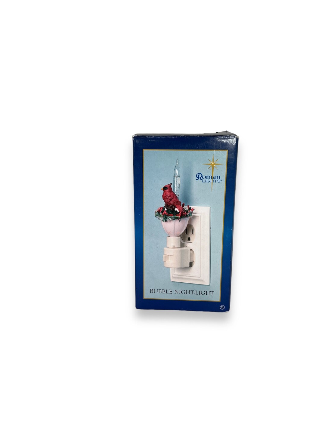 Roman Lights Red Cardinal & Holly Bubble Night-light With Box - Etsy