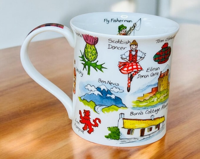 Simply Scotland Dunoon Mug - Handmade in England, Fine Bone China - Etsy