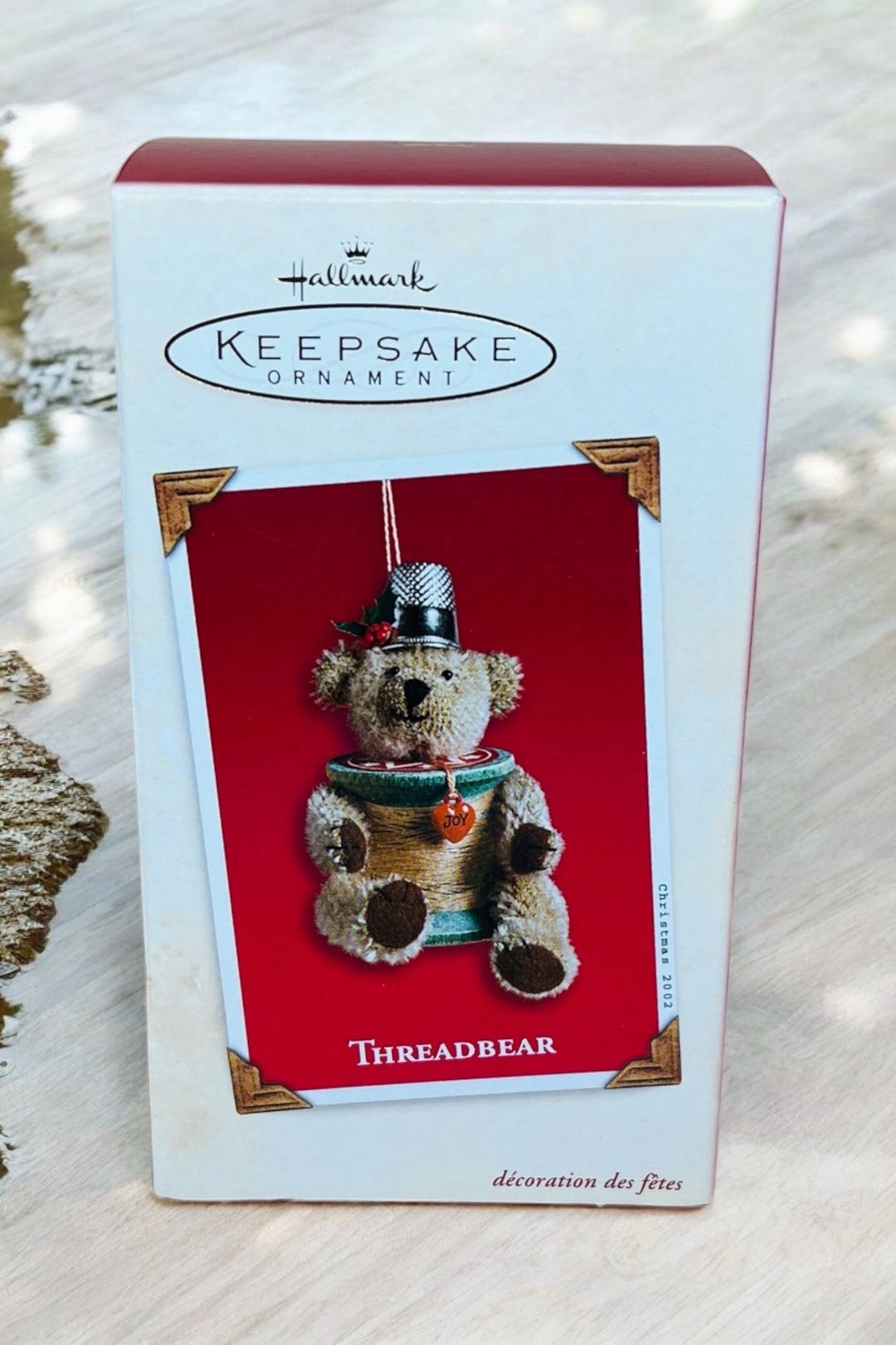 2002 Hallmark Keepsake 'threadbear' Sewing Jointed Bear on Spool ...