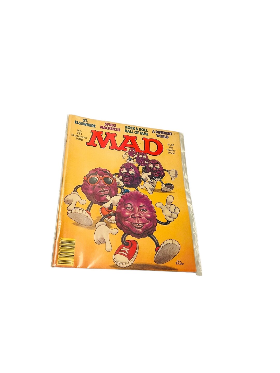 Vintage 1988 Mad Magazine 281 September Issue California Raisins - Etsy