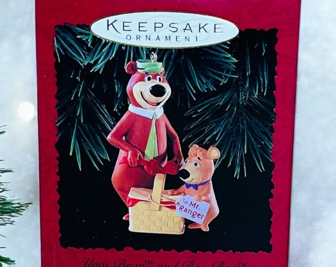 1996 Hallmark Hanna-barbera Yogi Bear and Boo Boo Ornament - Etsy