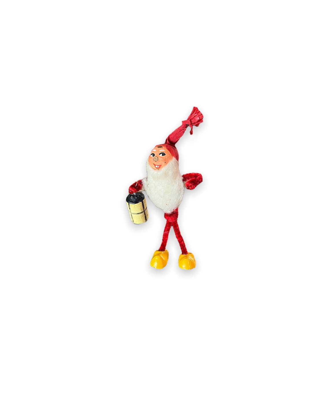 Vintage Paper Mache Elf Lantern Swedish Christmas Figurine - Etsy