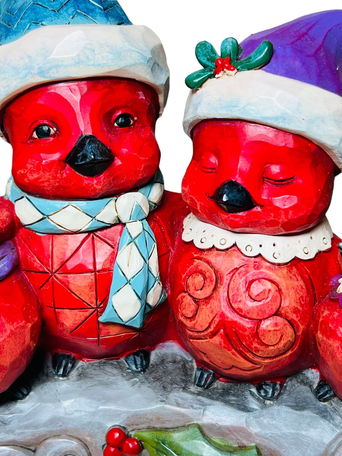 Jim Shore Sing for the Season Red Cardinal Bird Family - Etsy