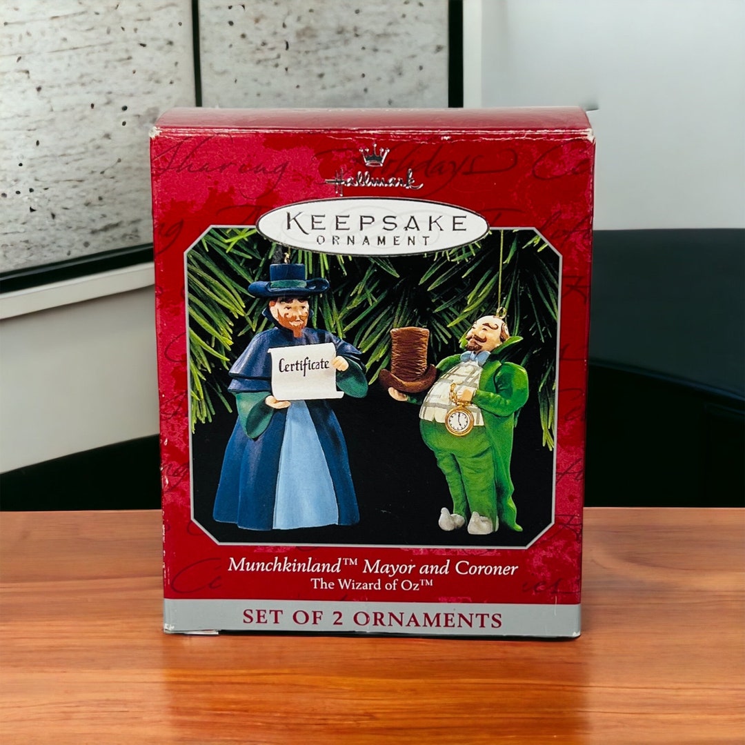 1997 Hallmark Munchkinland Mayor and Coroner the Wizard of Oz - Etsy