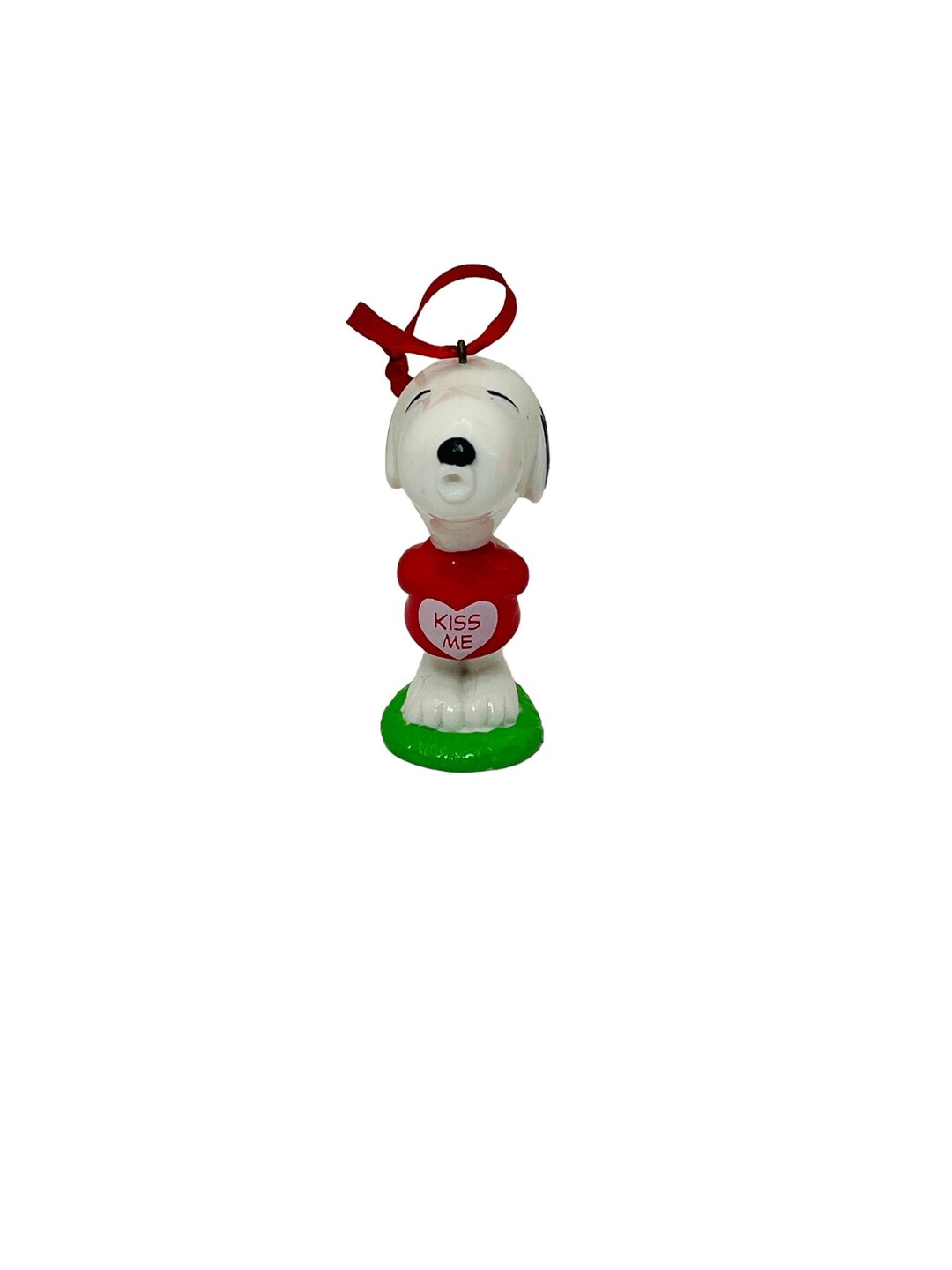 Vintage Peanuts UFS Ornament Snoopy Valentines Day Kiss Me - Etsy