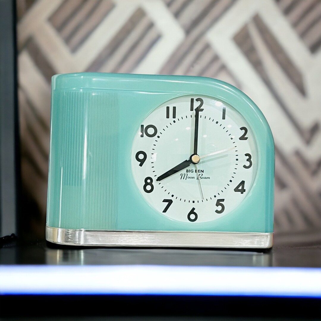Westclox Big Ben Moon Beam Art Deco Blue Alarm Clock - Etsy
