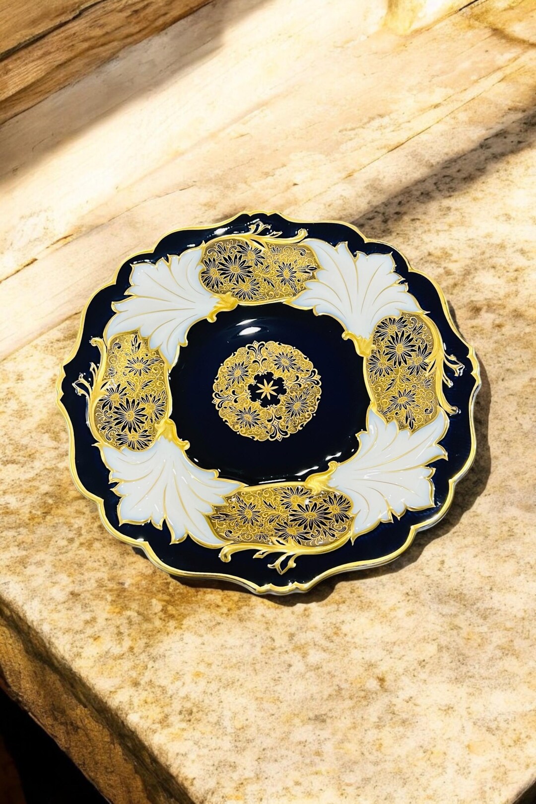 Gorgeous Echt Weimar Kobalt Serving Plate/platter 12.5 Charger - Etsy