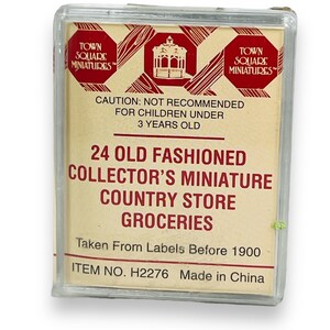 Vintage Town Square Dollhouse Miniature Country Store Groceries - Etsy