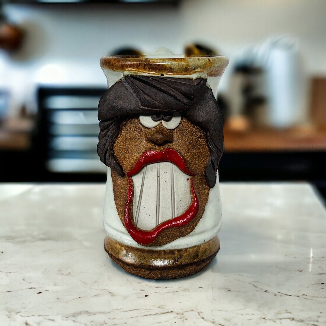Mahon-made Vintage Stoneware 'ugly Lady Face' Mug - Etsy