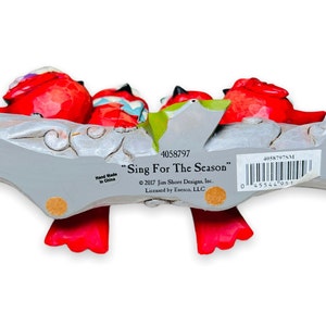 Jim Shore Sing for the Season Red Cardinal Bird Family - Etsy