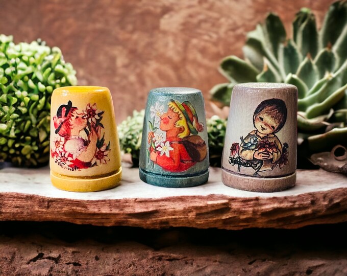 Anri Italian Wood Carved Thimble's From 1984,1985,and 1988 - Etsy