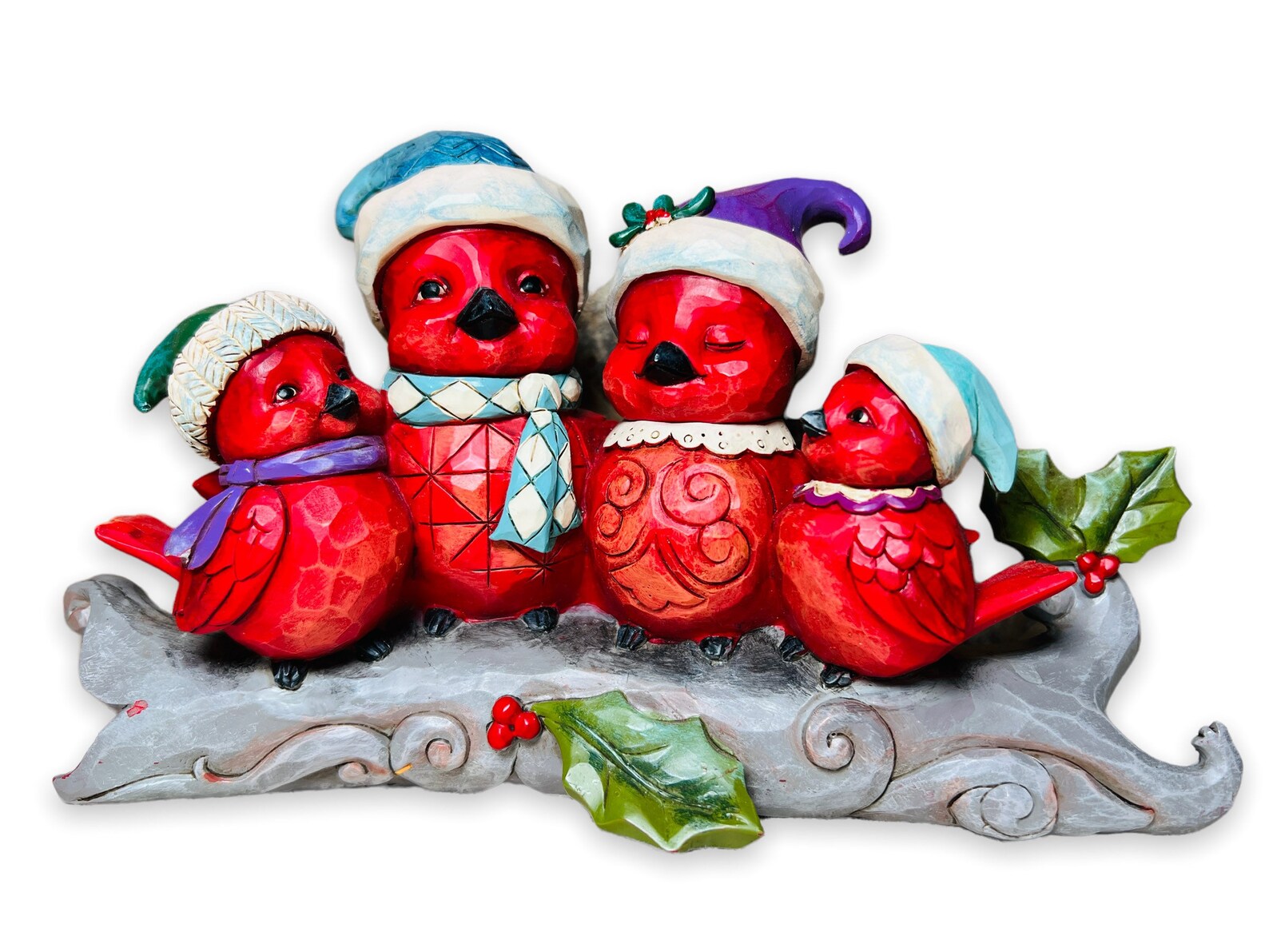 Jim Shore Sing for the Season Red Cardinal Bird Family - Etsy