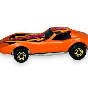 1975 Hot Wheels Orange Flying Colors Corvette Stingray Die Cast Car - Etsy