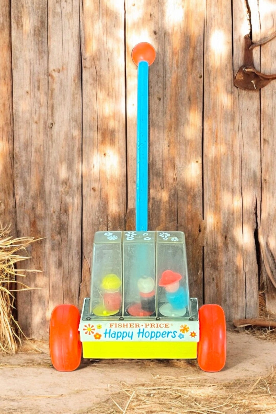 1969 Fisher Price Little People Happy Hoppers Pop up Push Popper Toy ...