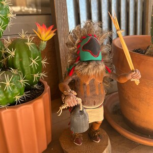 Native American Na-ngasohu Hopi Chasing Star Kachina Sculpture by Larry ...