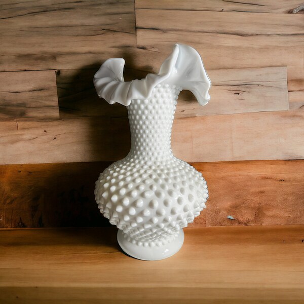 Ruffled Glass Vase - Etsy