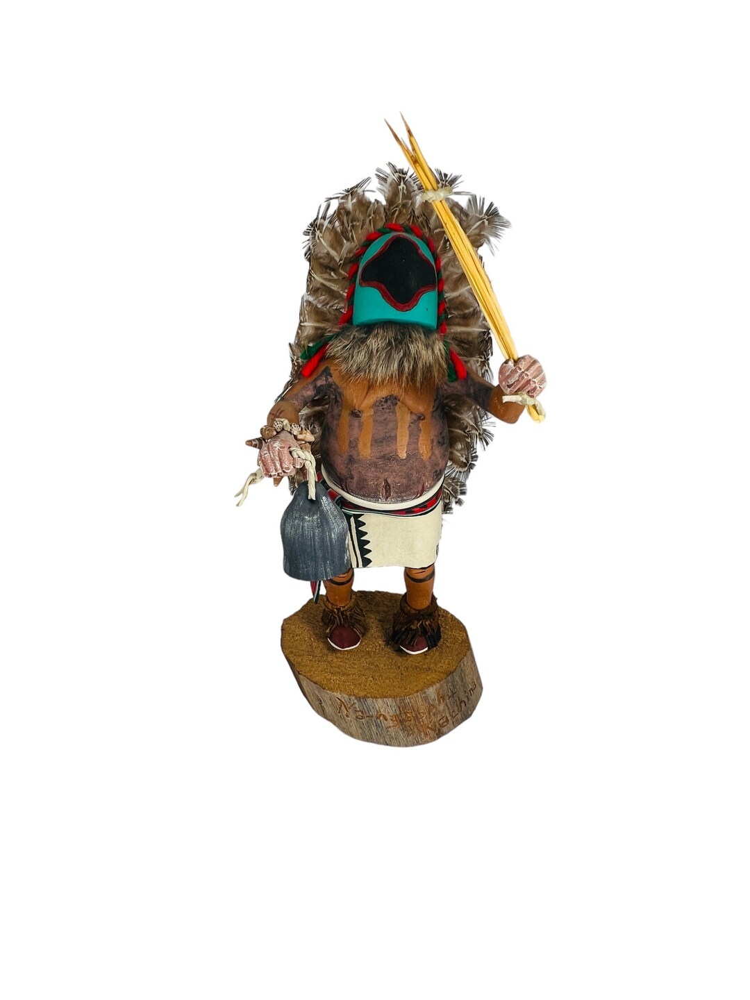Native American Na-ngasohu Hopi Chasing Star Kachina Sculpture by Larry ...