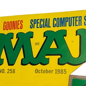 1985 No. 258 MAD Magazine October Computer Program Goonies - Etsy