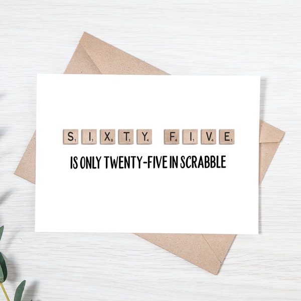 65th Birthday Card - Etsy